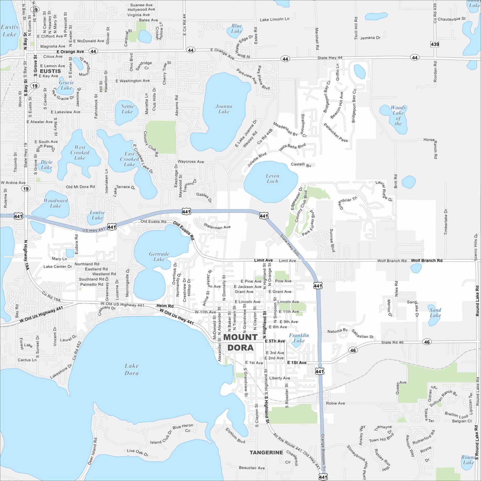 Map of Mount Dora, Florida - US Maps