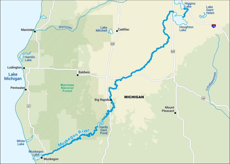 Muskegon River Map - US Maps