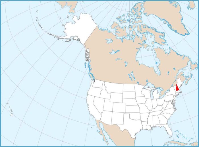 New Hampshire Lakes and Rivers Map - US Maps