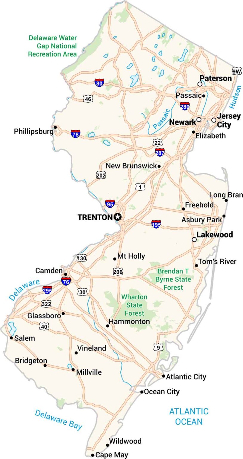 Map of Asbury Park, New Jersey - US Maps
