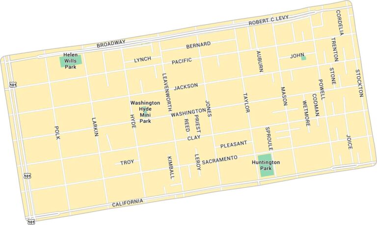 Tenderloin Map, San Francisco - US Maps
