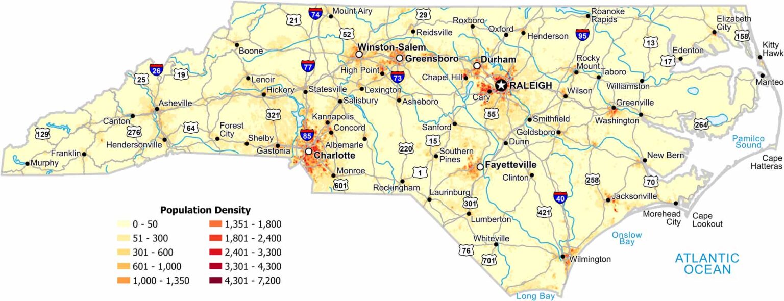 Map of North Carolina - US Maps