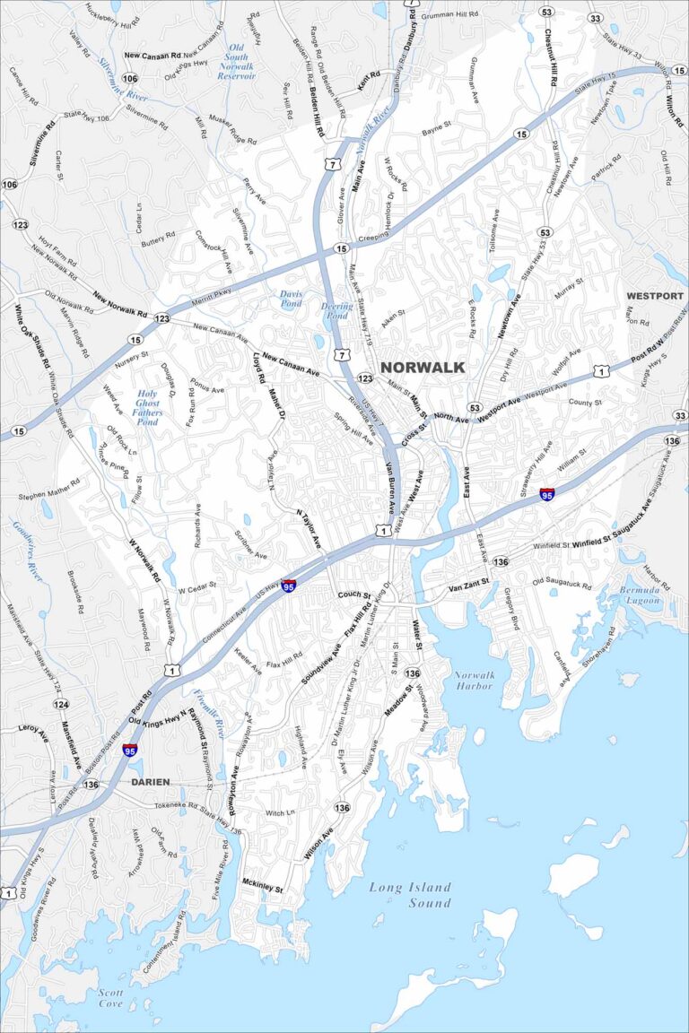 Map of Bridgeport, Connecticut - US Maps