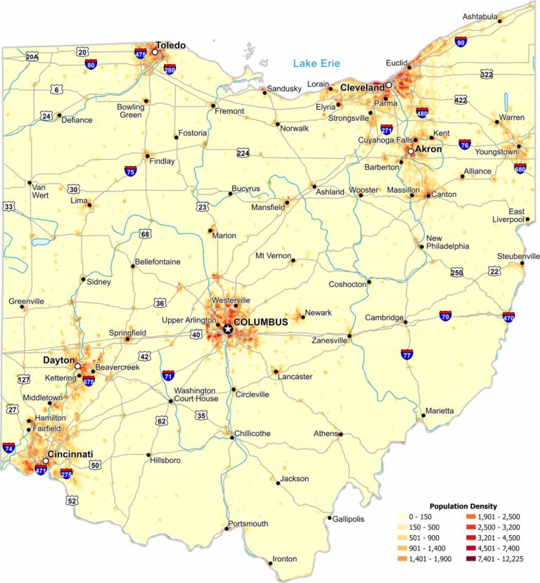Map of Mansfield, Ohio - US Maps