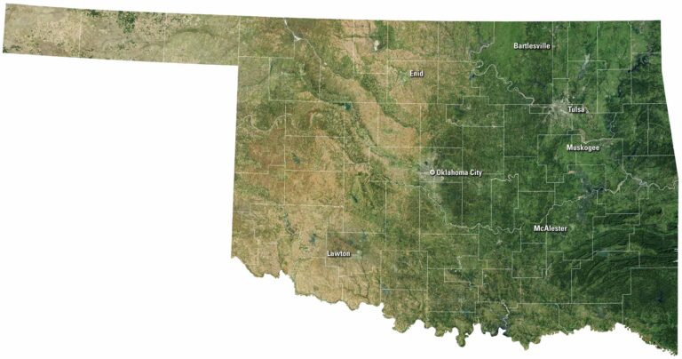 Oklahoma Zip Code Map - US Maps