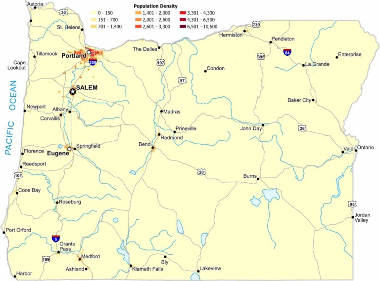 Map of Pendleton, Oregon - US Maps