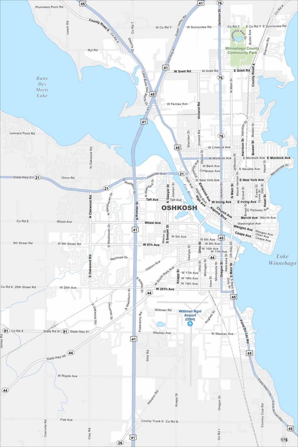 Map of Wisconsin - US Maps