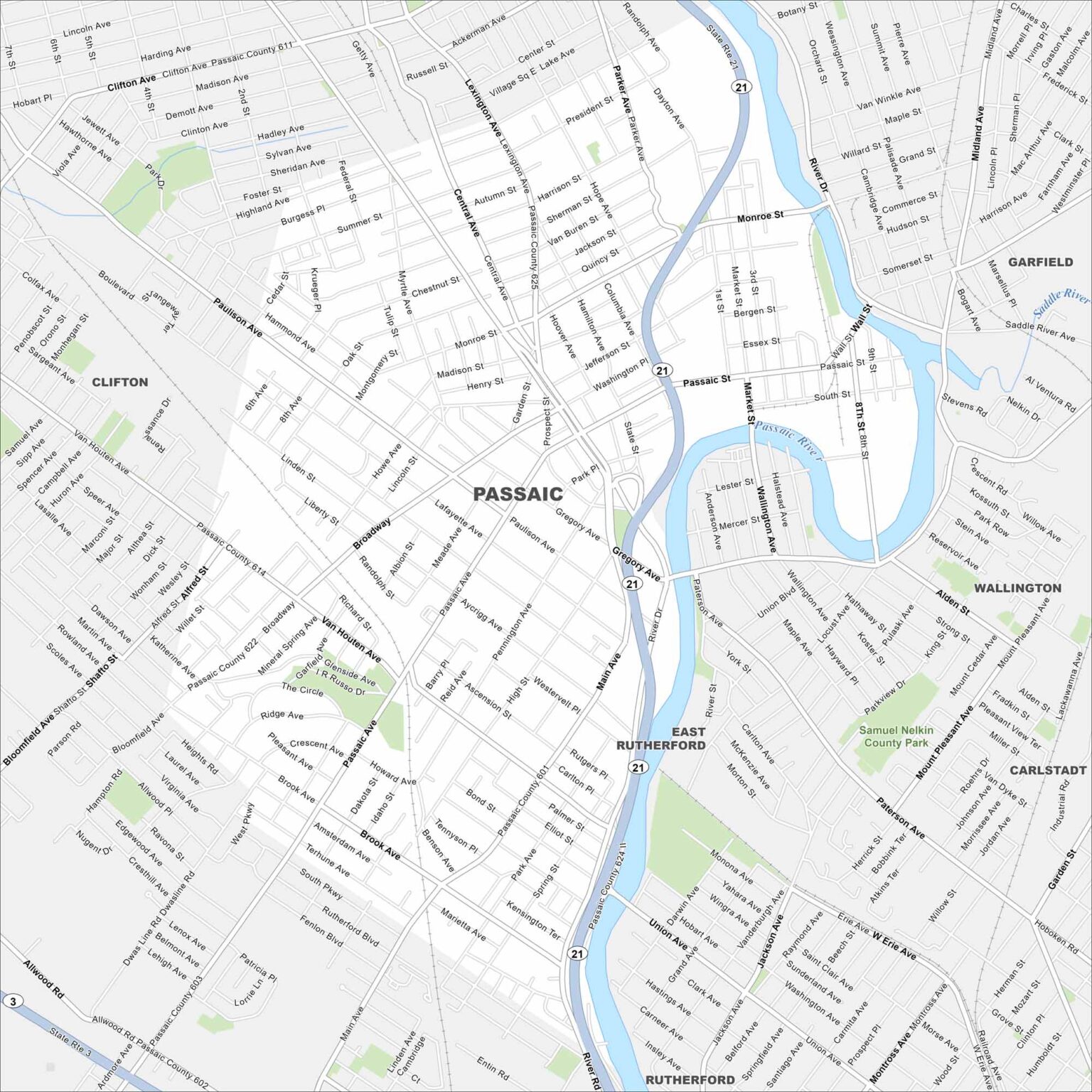 Map of Paterson, New Jersey - US Maps