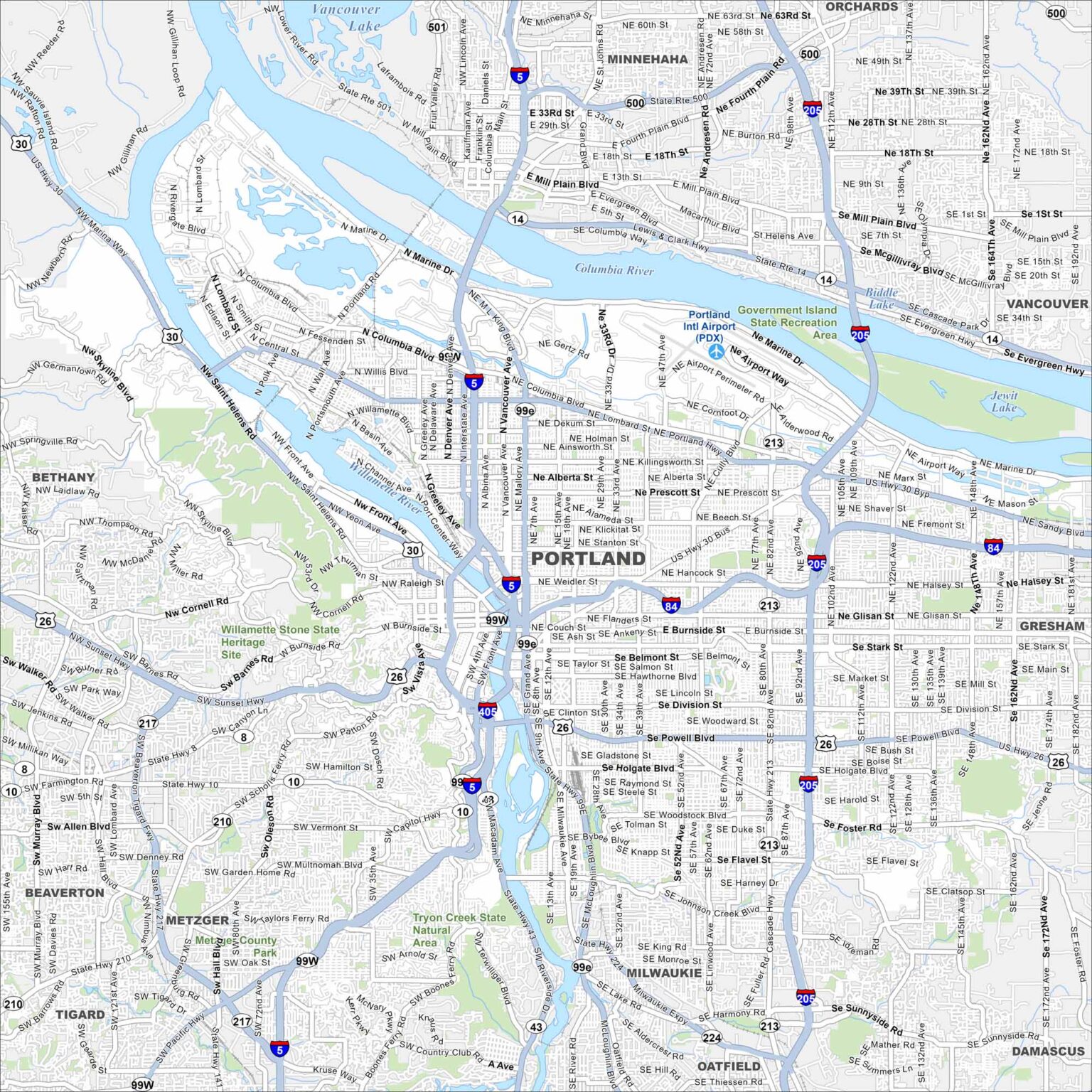 Map of Pendleton, Oregon - US Maps