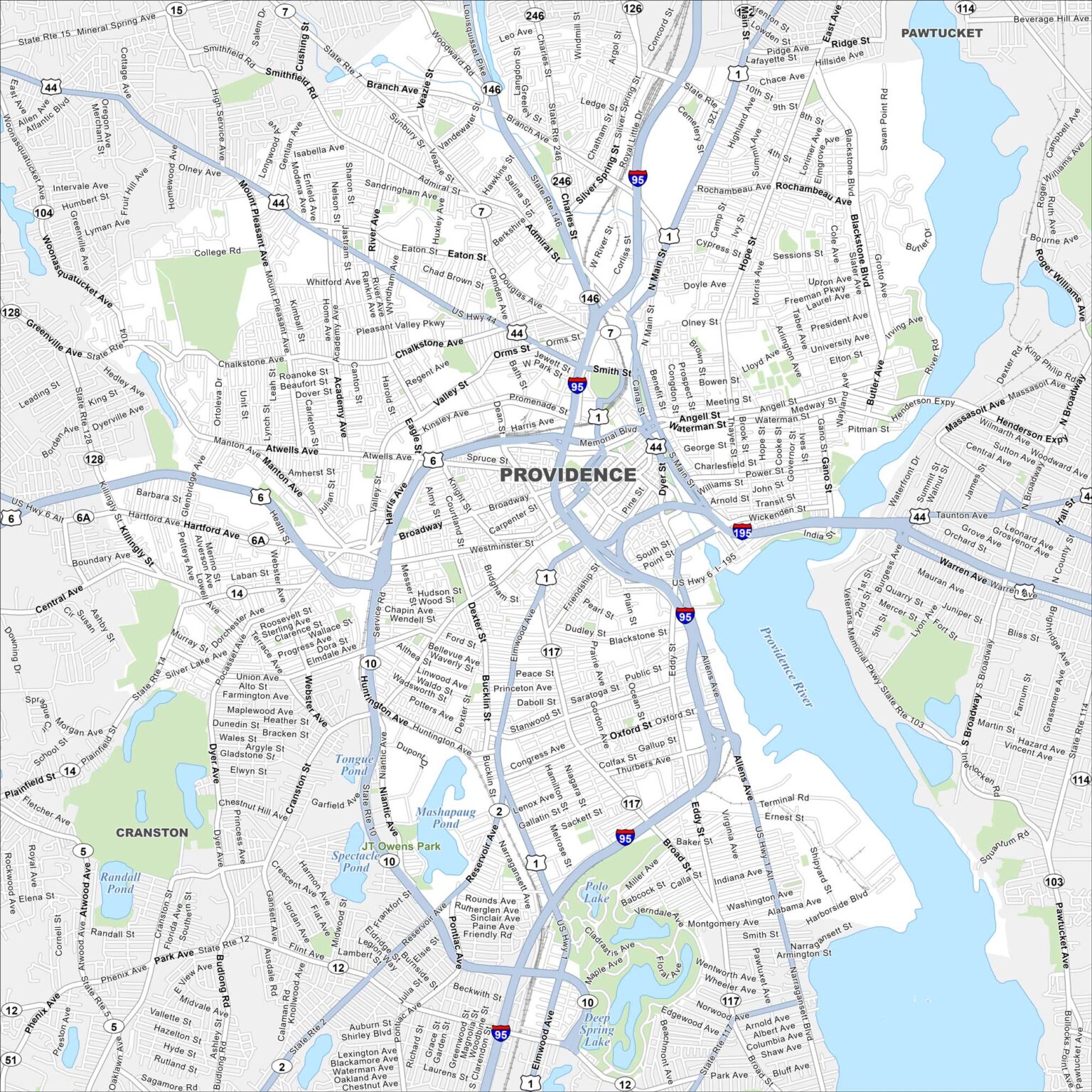 Map of Rhode Island - US Maps