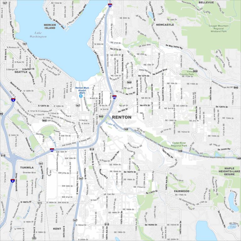 Map of Tacoma, Washington - US Maps