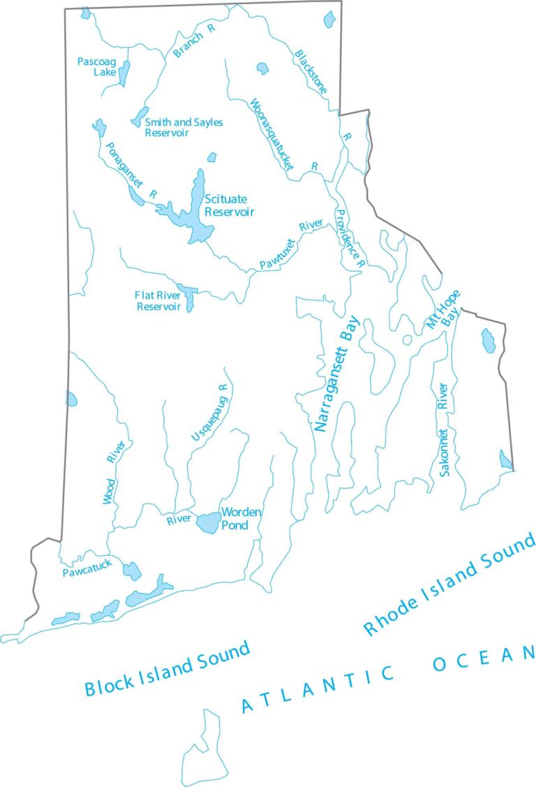 Map of Rhode Island - US Maps