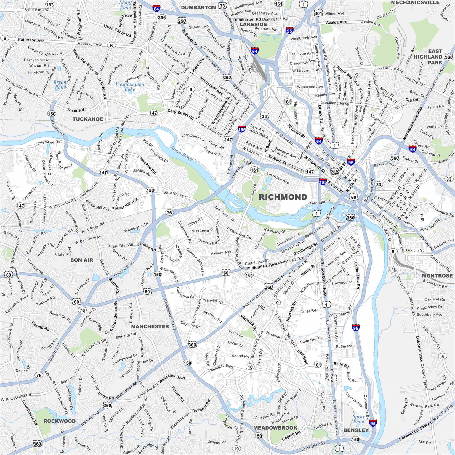 Map of Williamsburg, Virginia - US Maps
