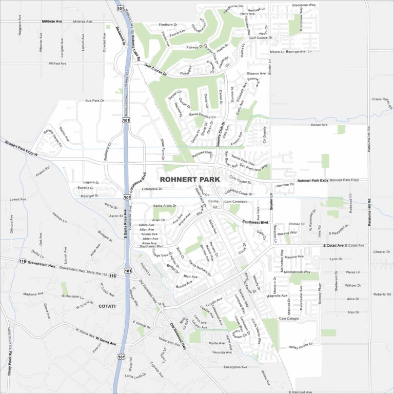 Map of Rohnert Park, California - US Maps