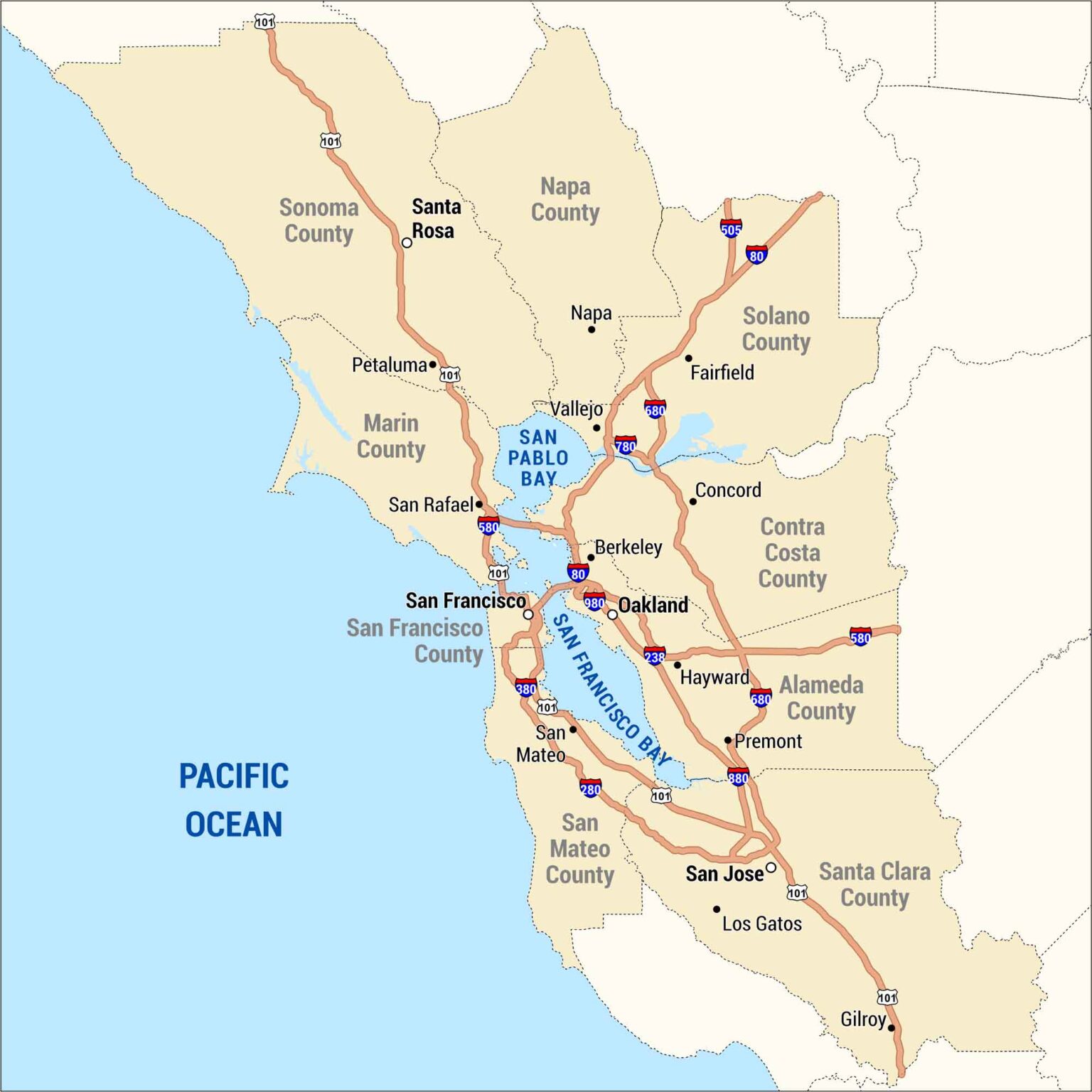 Inland Empire Map - US Maps