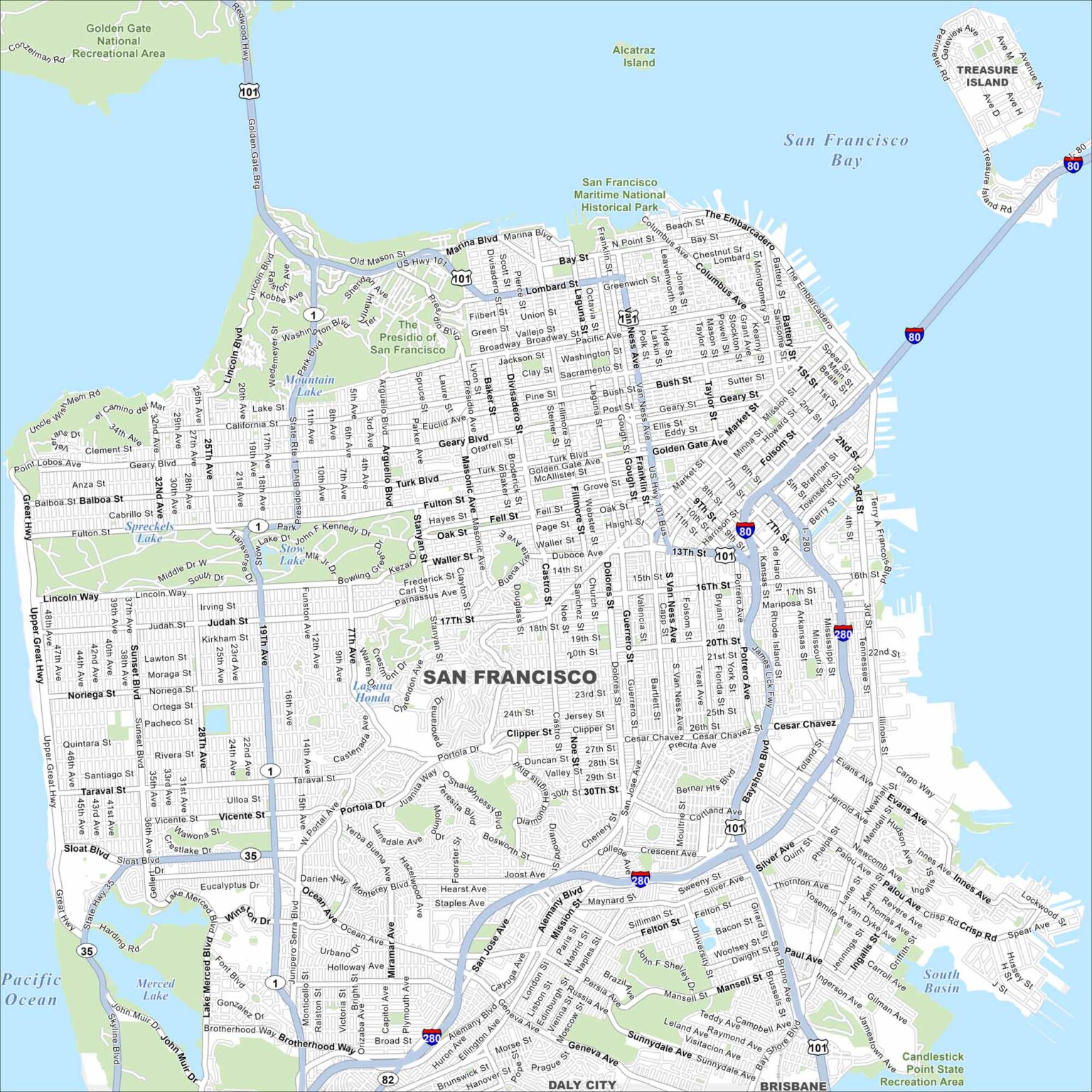 Tenderloin Map, San Francisco - US Maps