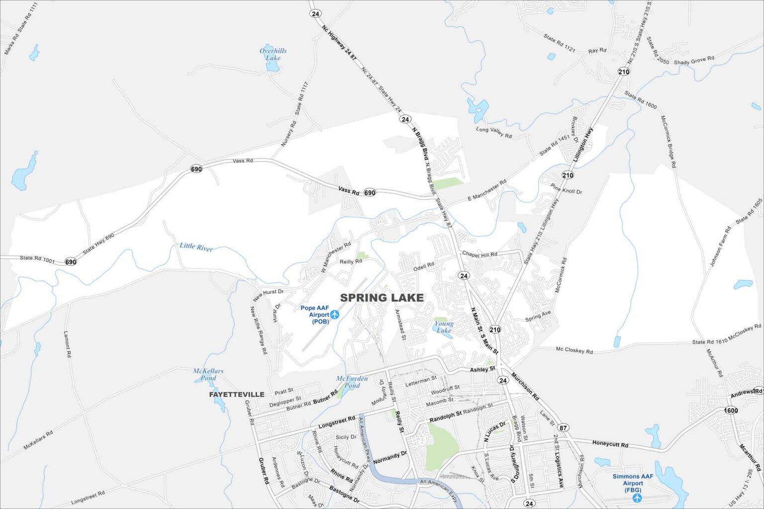 Map of Spring Lake, North Carolina - US Maps