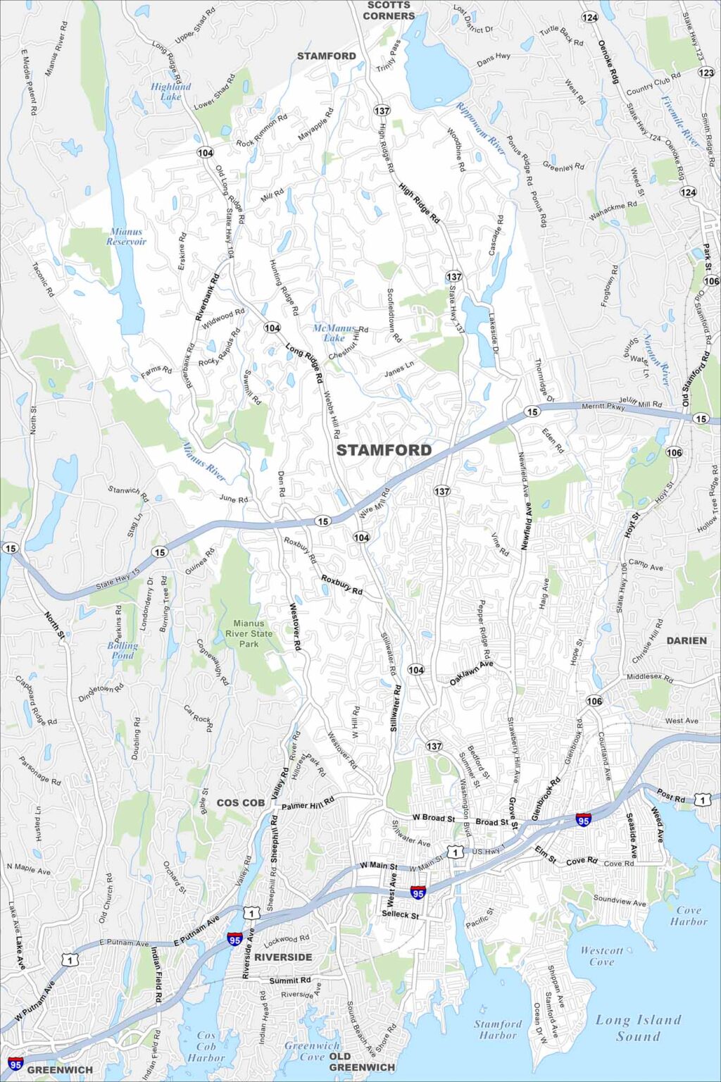 Map of Bridgeport, Connecticut - US Maps