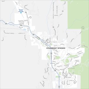 Map of Steamboat Springs, Colorado - US Maps