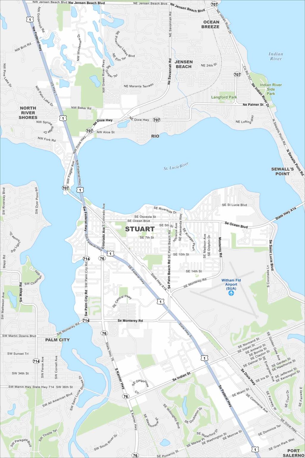 Map of Stuart, Florida - US Maps
