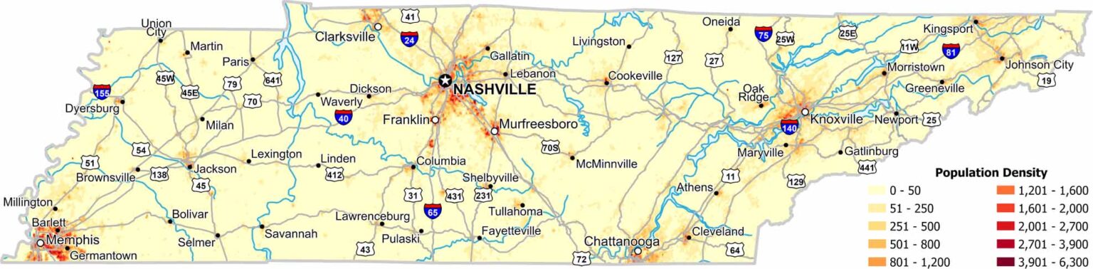 Tennessee Zip Code Map - US Maps