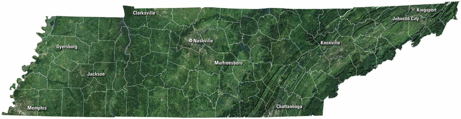 Tennessee Zip Code Map - US Maps