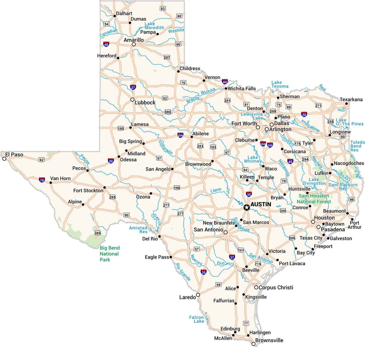 Map of Kerrville, Texas - US Maps