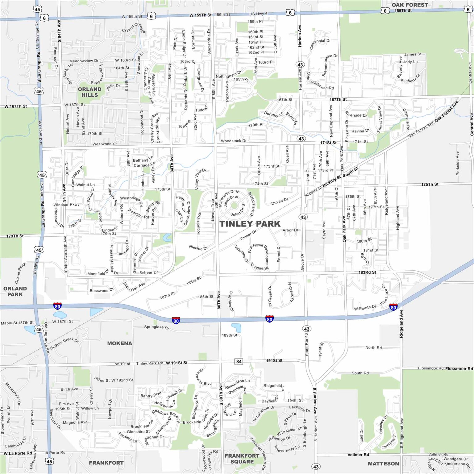 Zip Code For Tinley Park