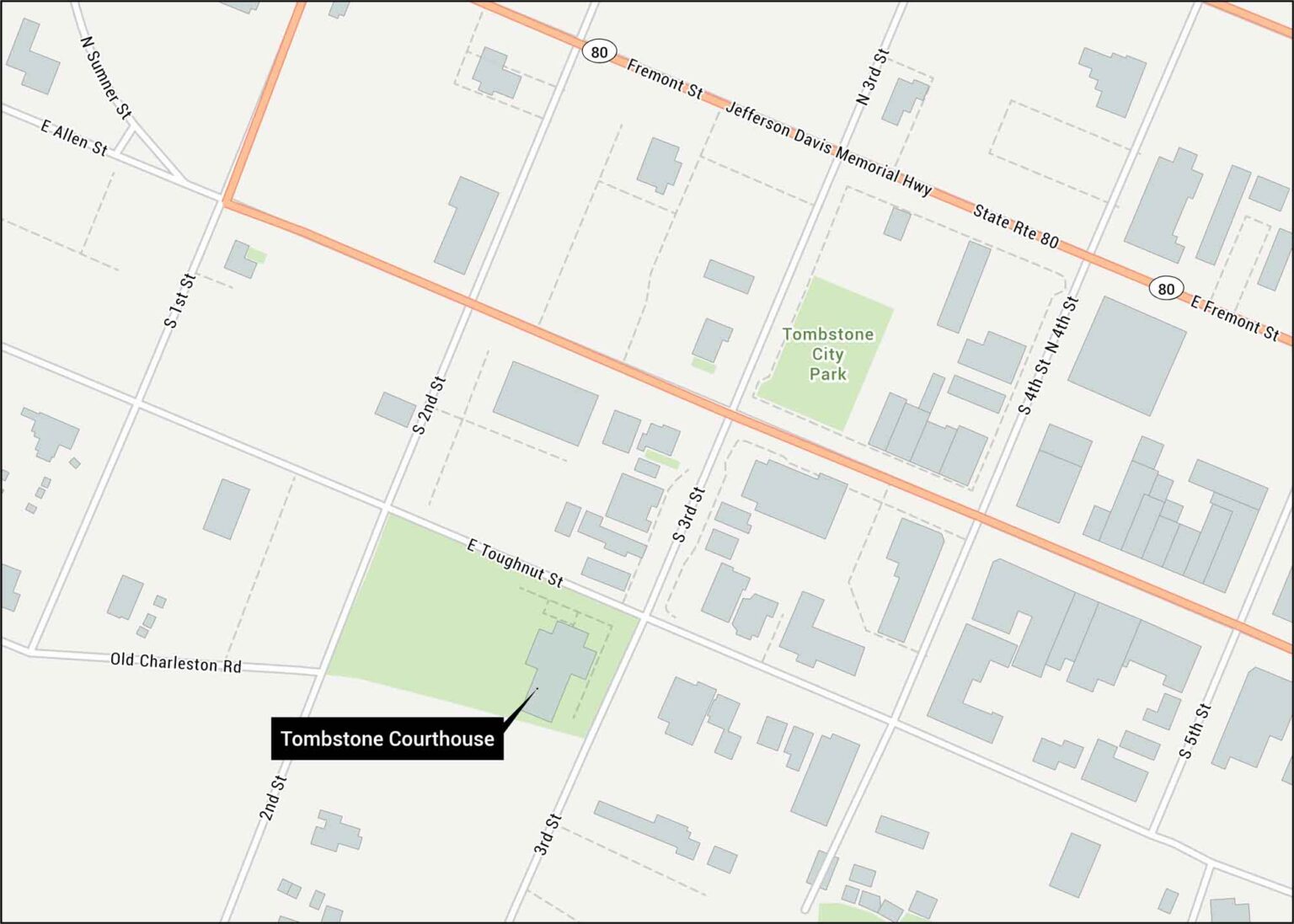 Tombstone Courthouse Map - US Maps