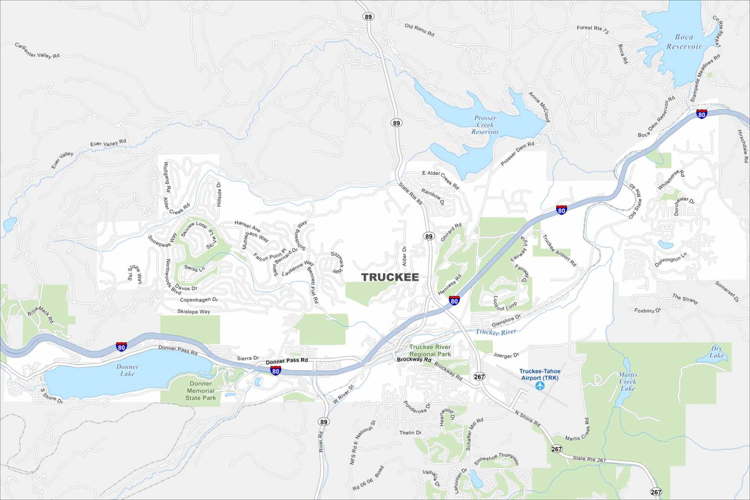 Map of Truckee, California - US Maps