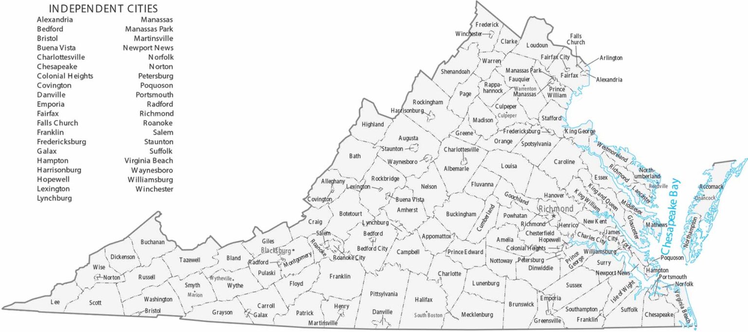 Virginia Zip Code Map - US Maps