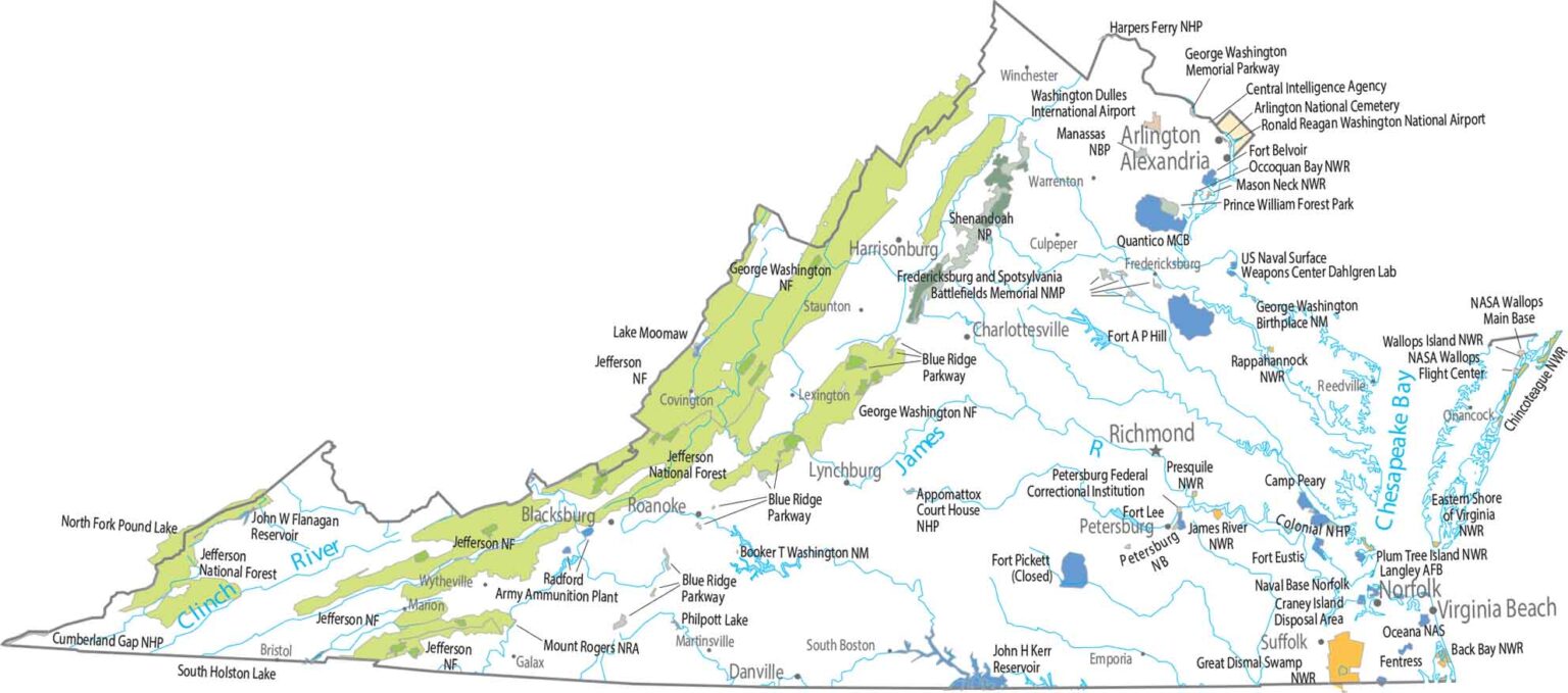 Virginia Zip Code Map - US Maps