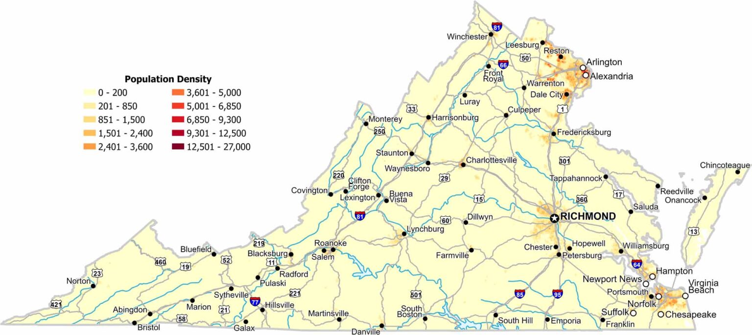Virginia Zip Code Map - US Maps