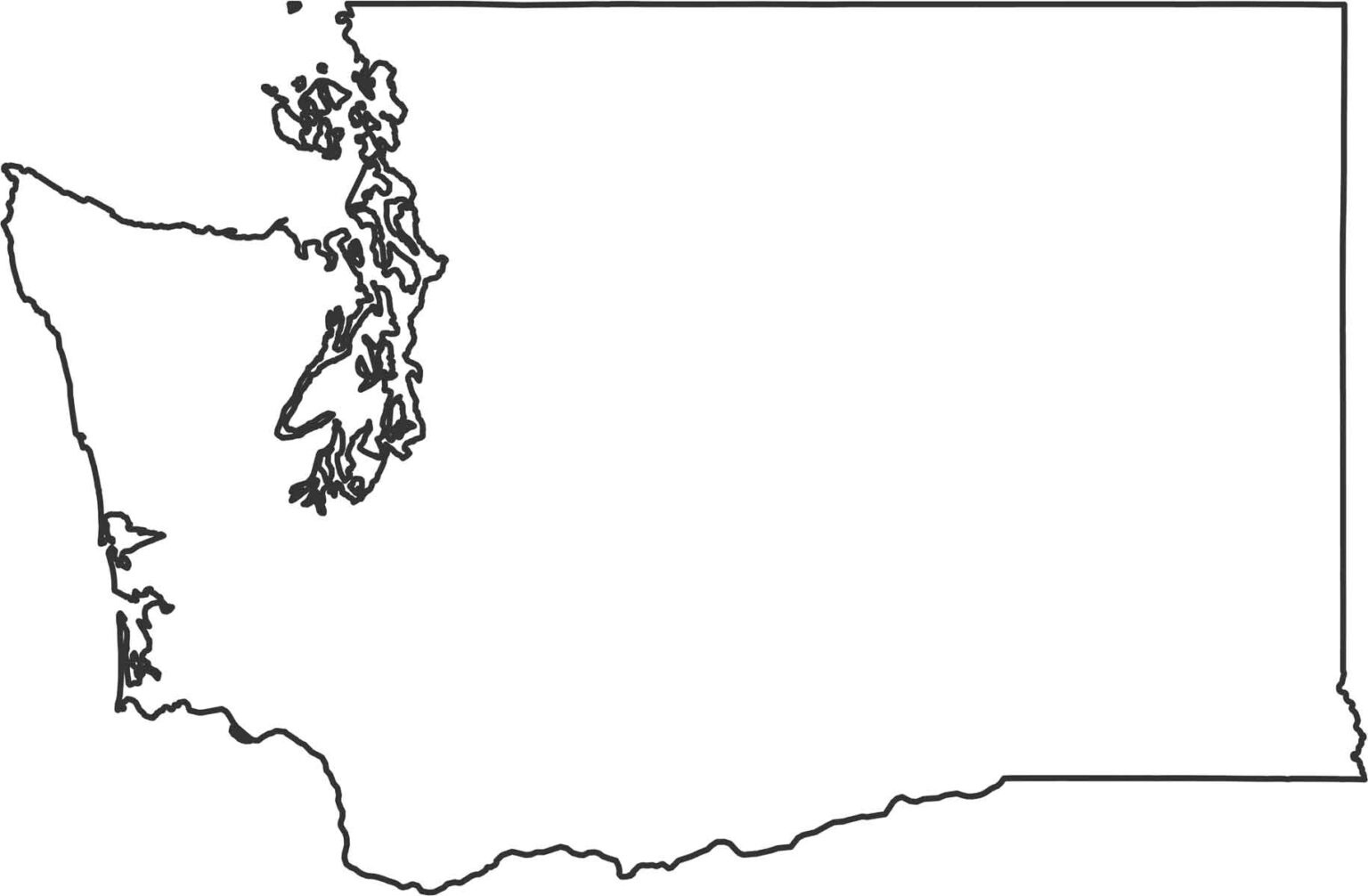 Map of Washington State - US Maps