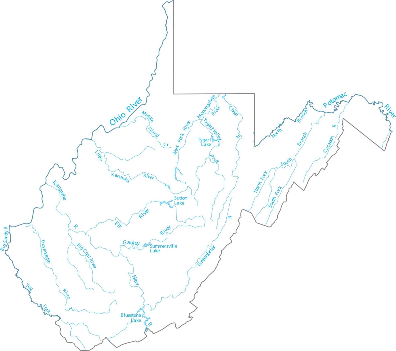 Map of West Virginia - US Maps