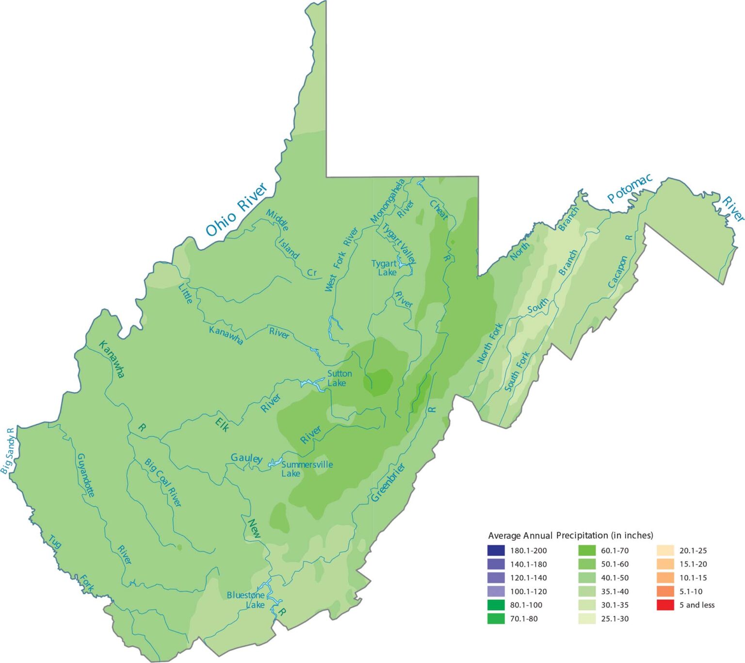 Map of West Virginia - US Maps