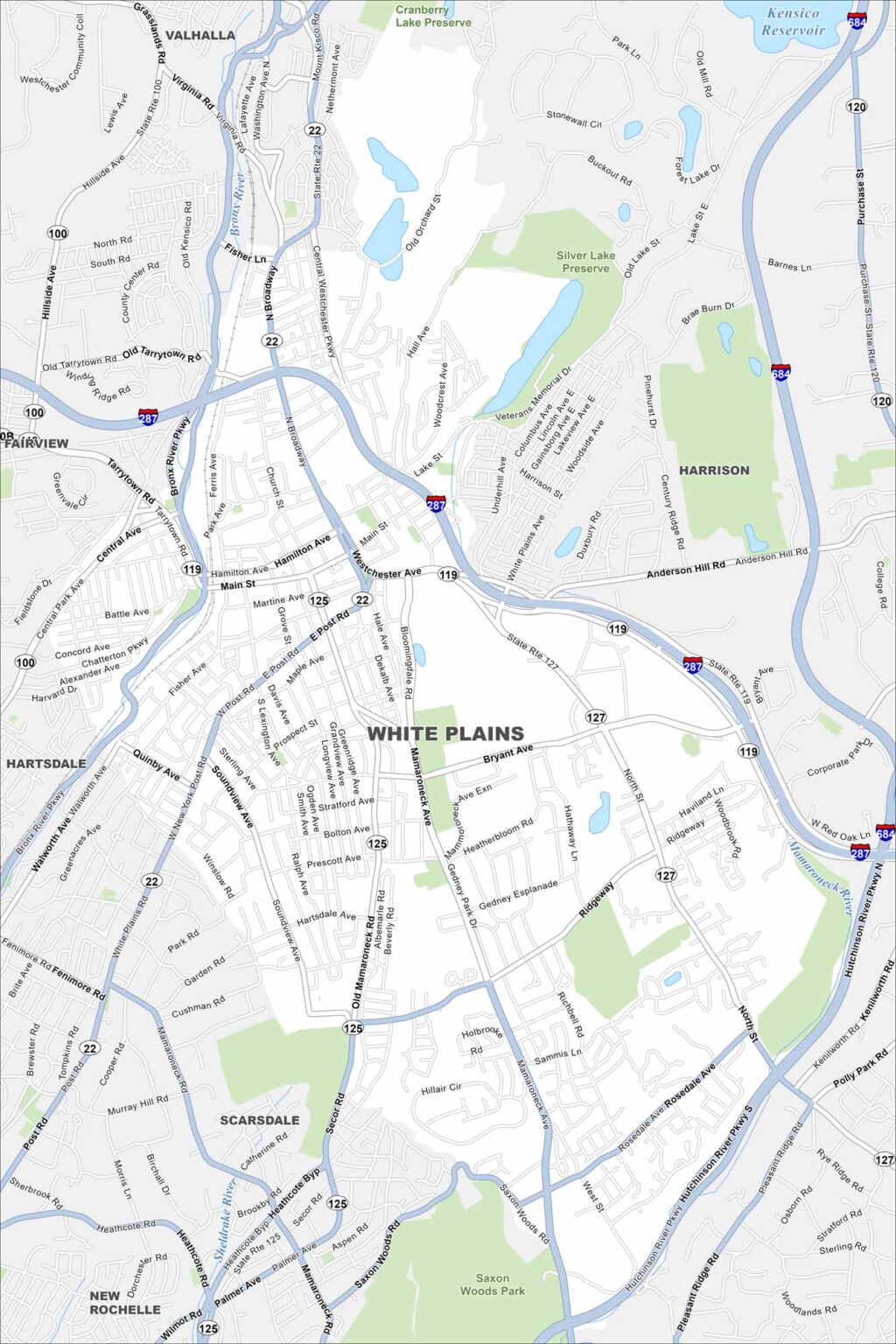 Interesting Map White Plains New York Gallery
