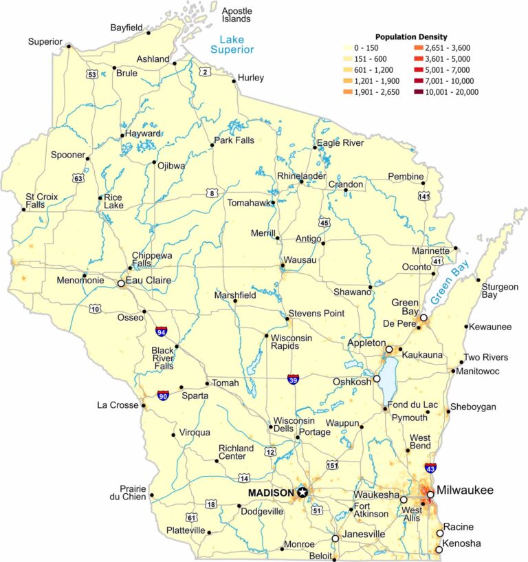 Wisconsin County Map - US Maps